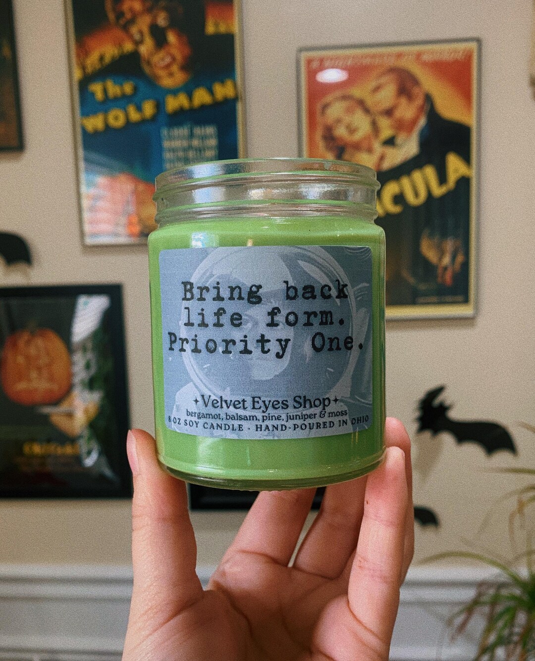 Bring Back Life Form Candle - Alien Inspired - Horror Movie Candles ...