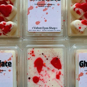 Ghostface Scream Inspired Wax Melt Horror Wax Melt Wax Melt Bar Velvet ...