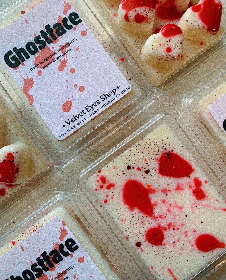 Ghostface Scream Inspired Wax Melt Horror Wax Melt Wax Melt Bar Velvet ...