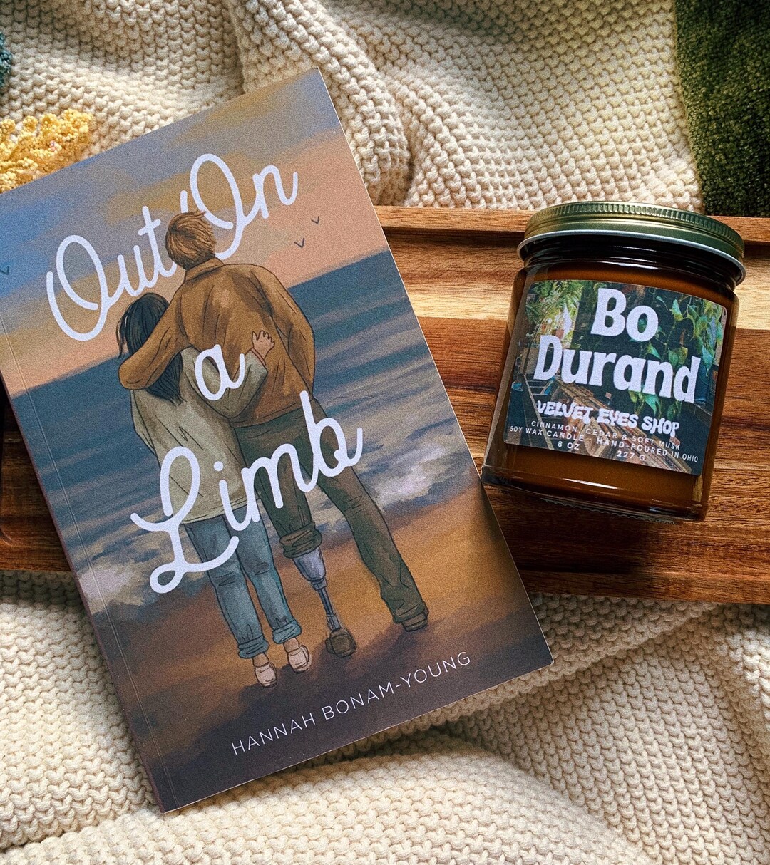 Bo Durand Candle: Cinnamon, Cedar & Musk Scented - Book Boyfriend Candle - Etsy