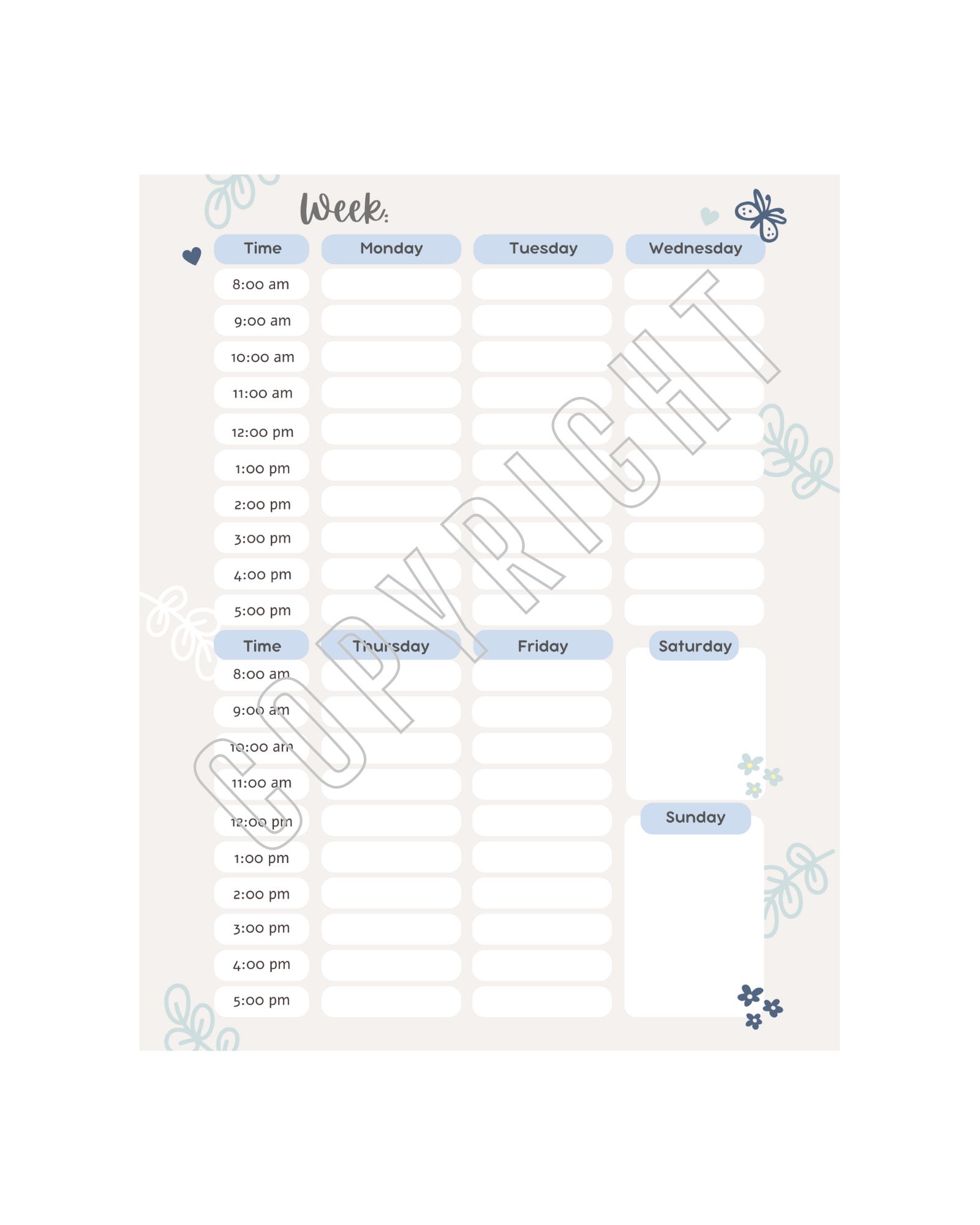 Mental Health Weekly Planner - Etsy