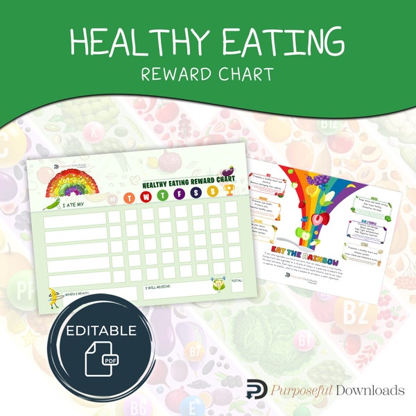 Eating Reward Chart - Etsy UK