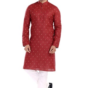 RED KURTA PYJAMA Set - Etsy