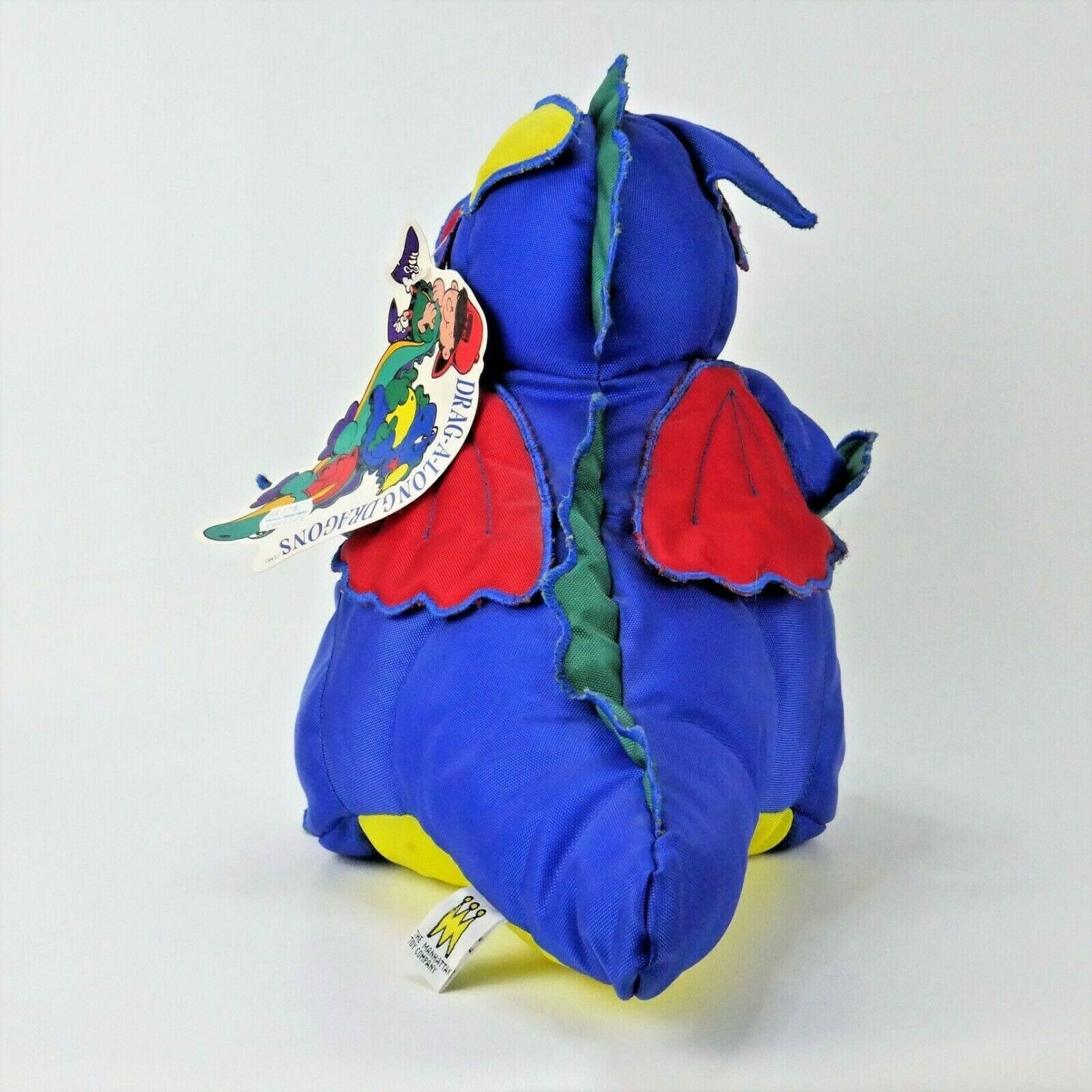 Drag A Long Dragons Junior Manhattan Toy Company Nylon Plush 1992 - Etsy