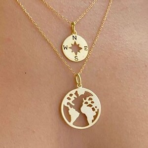 Wind Rose Necklace Wind Rose Pendant Choker Silver Choker | Etsy