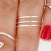 925 Sterling Silver Three Lines Foot Ring, Knuckle Ring, Foot Ring or ...