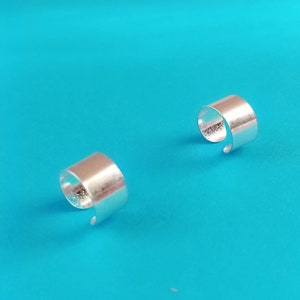 Non Pierce Full Ear Cuff Shiny Silver Smooth Ear Cuff, Earring Without ...