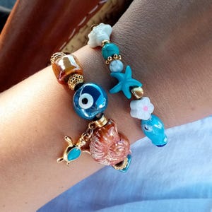 Greek Porcelain Bracelets for Women Mediterranean Style Protection and ...