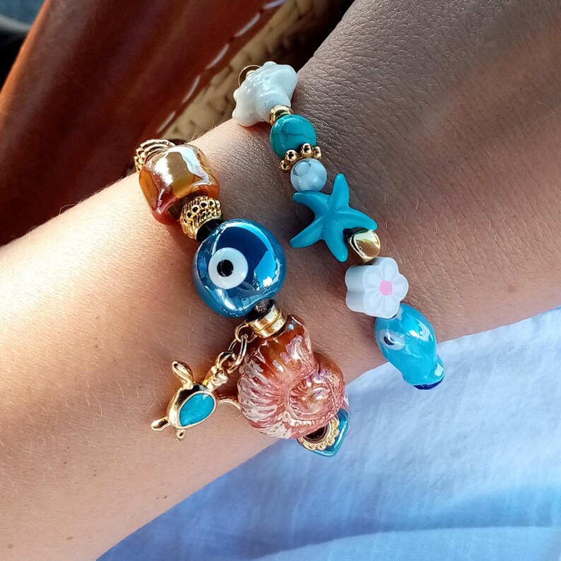 Greek Porcelain Bracelets for Women Mediterranean Style Protection and ...