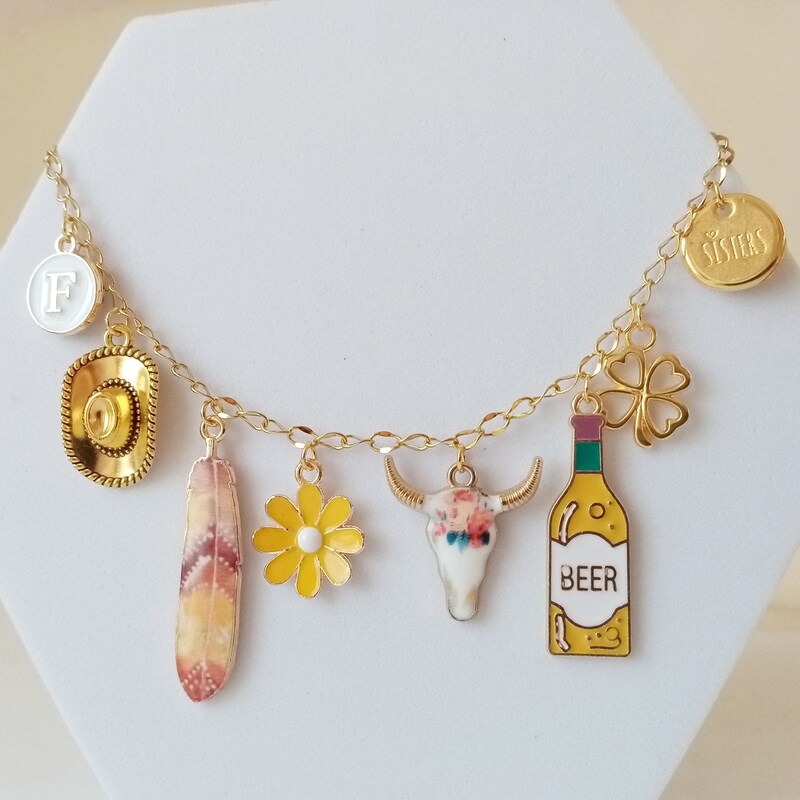 Custom Charm Necklace - Etsy