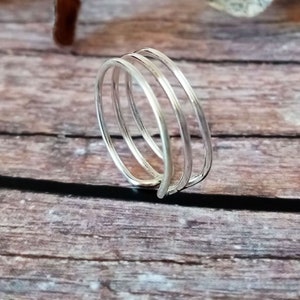 925 Sterling Silver Three Lines Foot Ring, Knuckle Ring, Foot Ring or ...