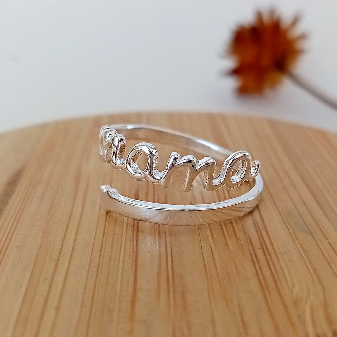 Mama Ring Adjustable Open Silver Ring Gift Ring for Mother - Etsy