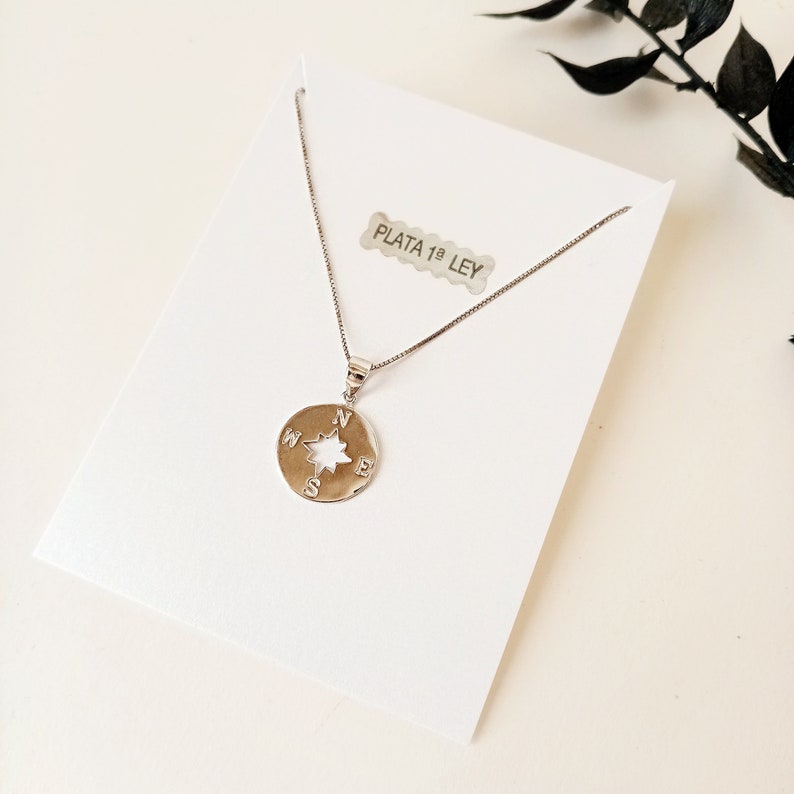 Wind Rose Necklace Wind Rose Pendant Choker Silver Choker - Etsy