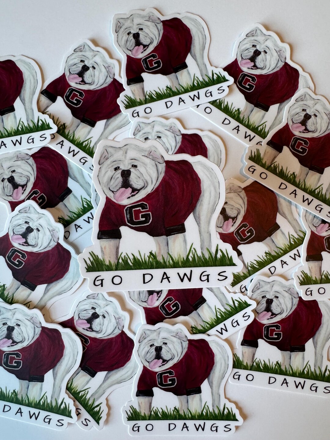 UGA Sticker - “go Dawgs” Georgia Bulldog Sticker - Etsy