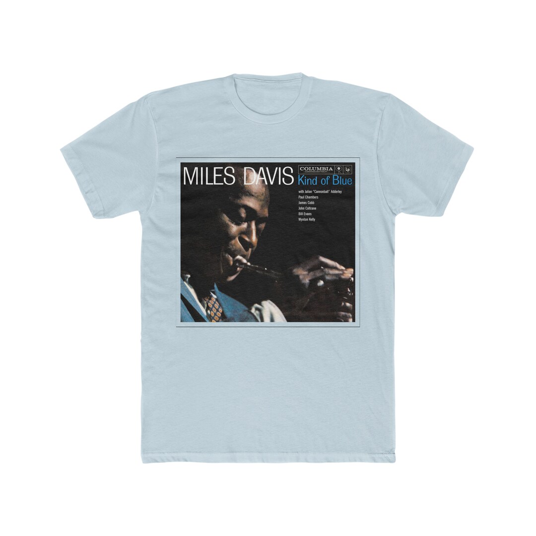 Cotton Crew Tee Miles Davis Kinds of Blue - Etsy