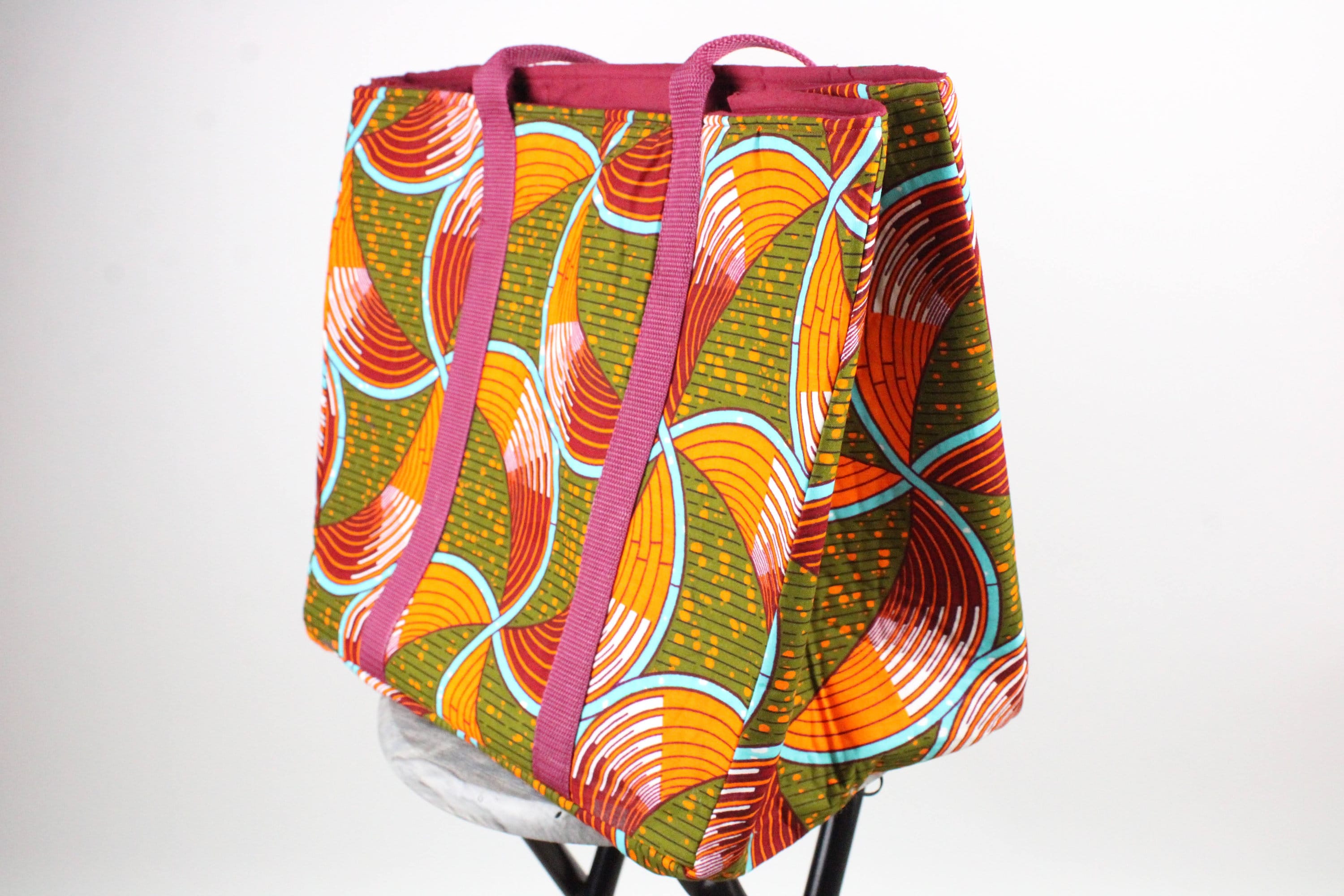 Extra Large African Print Tote or Carry-on Bag Fully Lined - Etsy