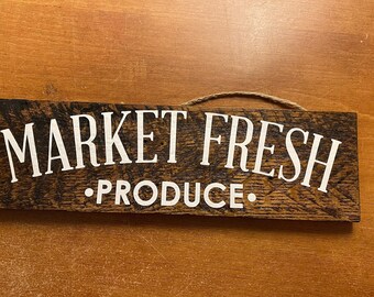 Fresh Produce Sign | Etsy