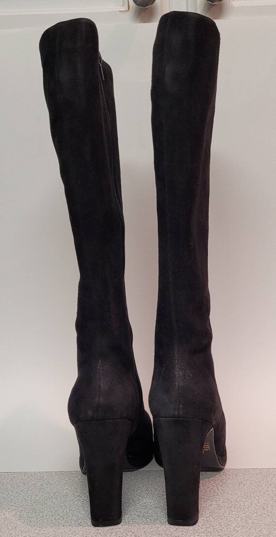 Vintage Victoria's Secret Colin Stuart Black Suede Kn… - Gem