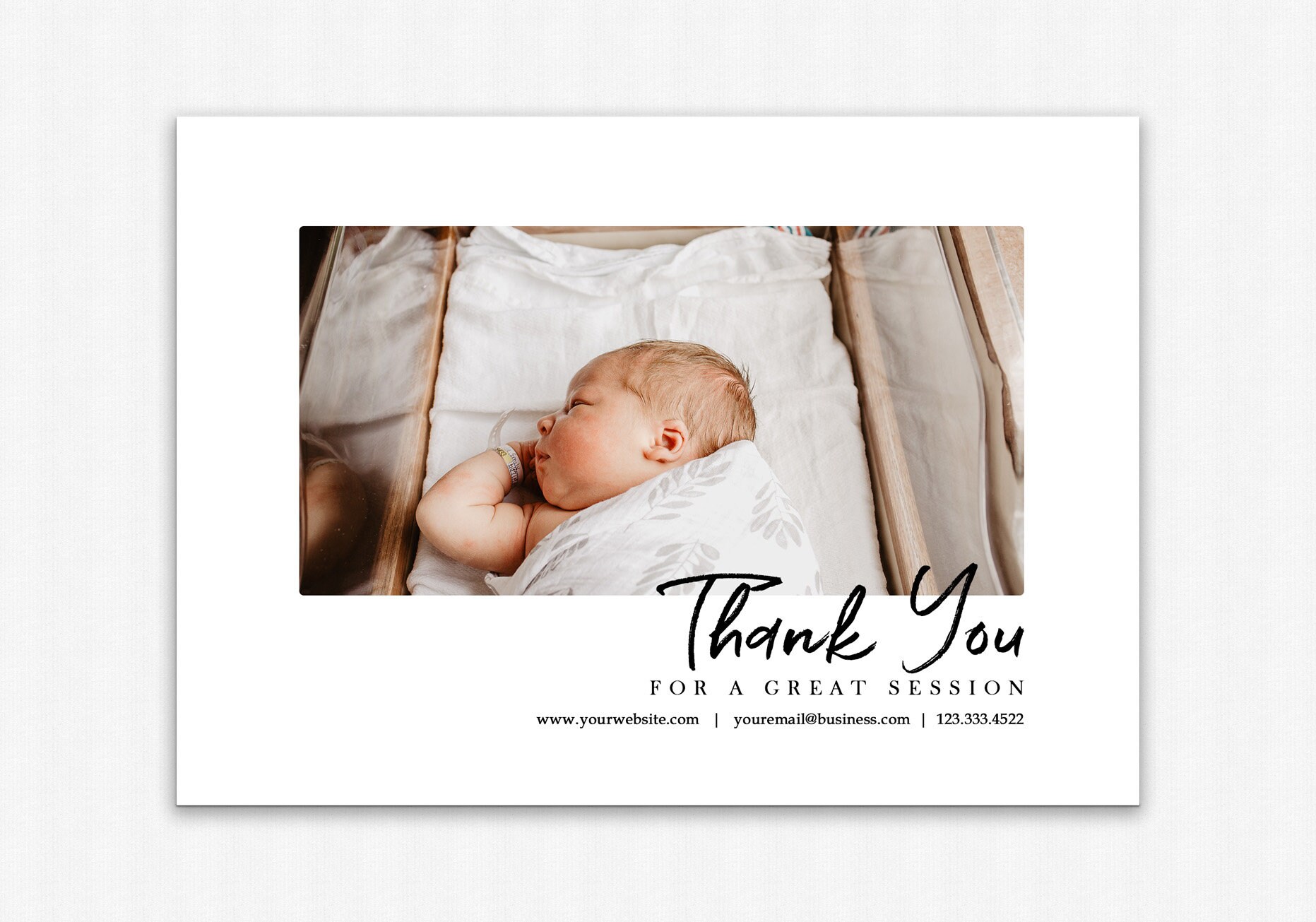 Client Thank You Card - Session Thank You Card - Photographer Template ...