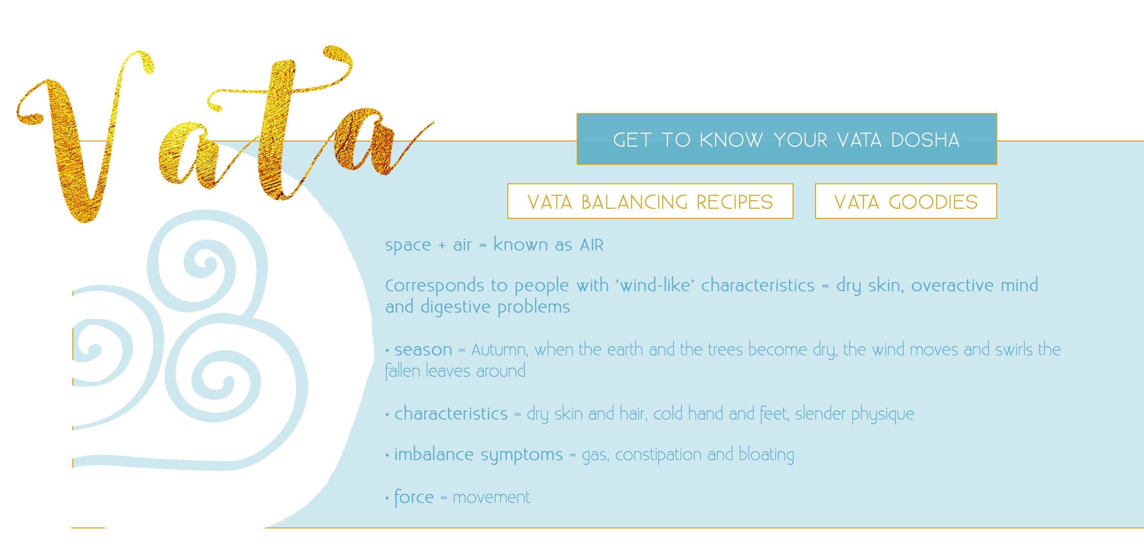 VATA COMPLETE Guide - My Vata Dosha + Feeding Vata Dosha - AYURVEDA ...