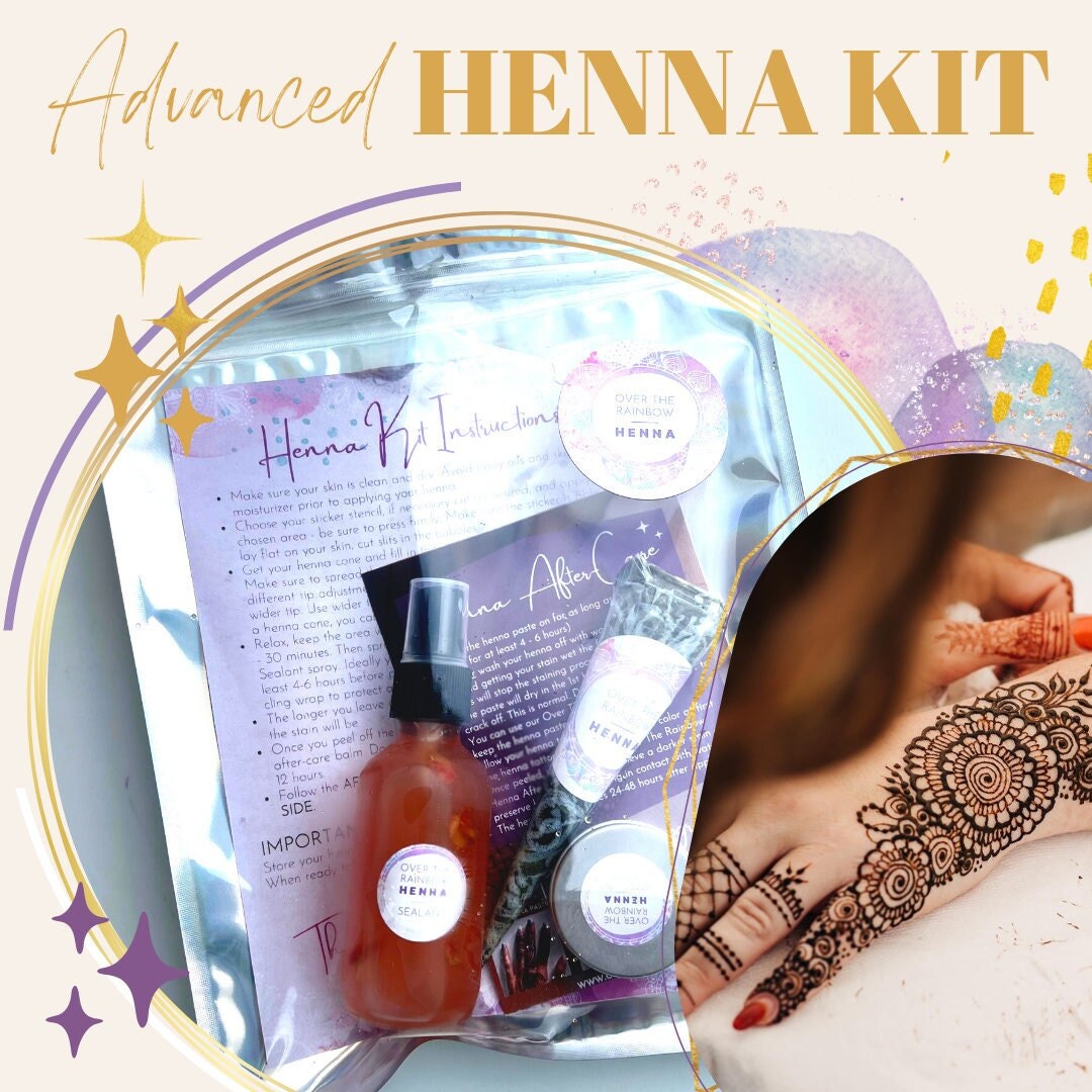 Complete Advanced Henna Kit Natural Henna Body Art - Etsy
