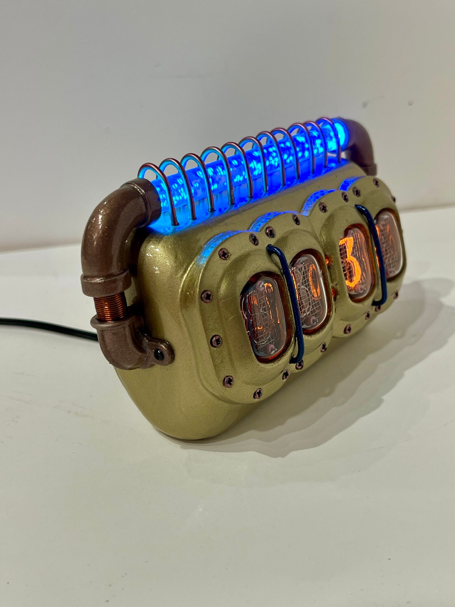 Steampunk Style Nixie Clock With LED Accent - Etsy