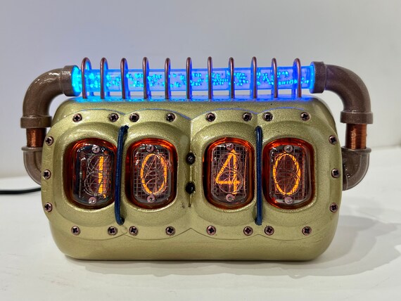 Steampunk Style Nixie Clock With LED Accent - Etsy