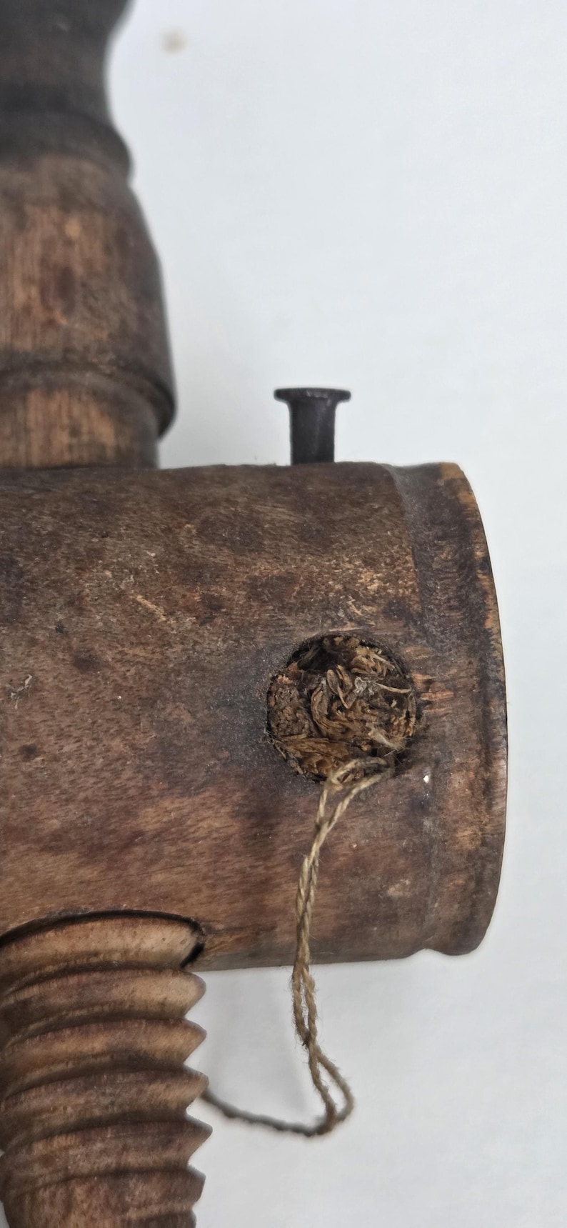 Antique Wooden Screw Clamp With Original Label - 19th C Textile or ...
