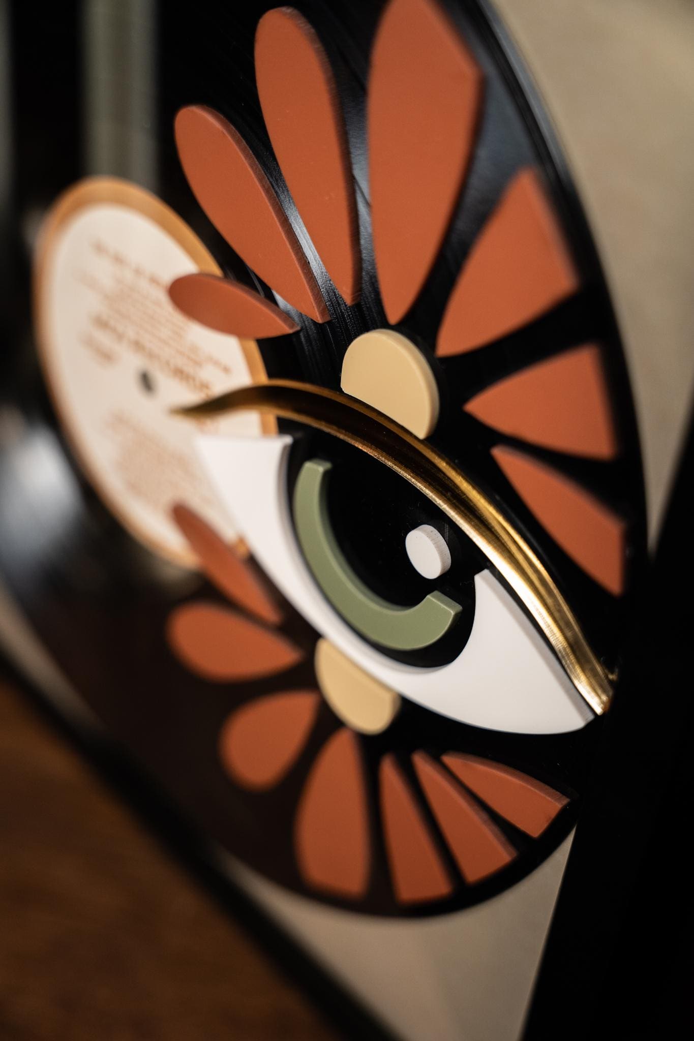 Acrylic Designed Vinyl Record Art | Framed Record Tattoo Inspired Wall ...