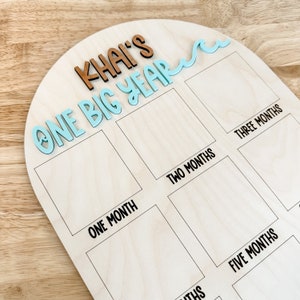 Wave First Year Birthday Boardbeach Themed Milestone Boardthe Big One ...