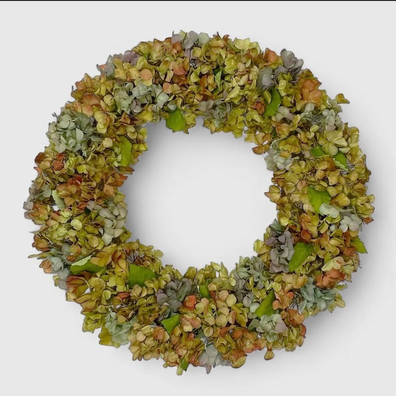 Hydrangea Wreath - Etsy