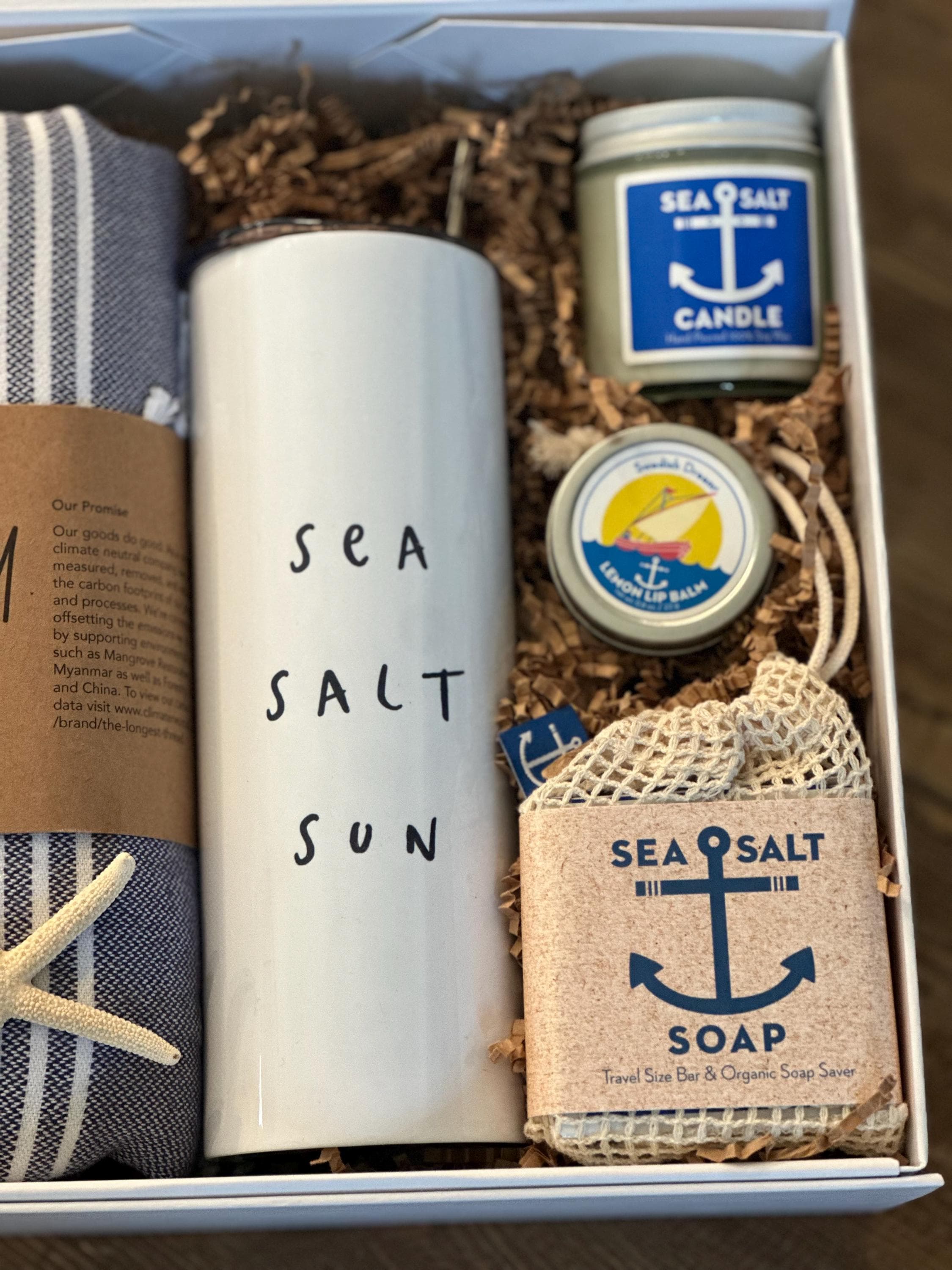 Seaside Serenity Gift Box, Beach Themed Gift Box, Coastal, Gift Basket ...