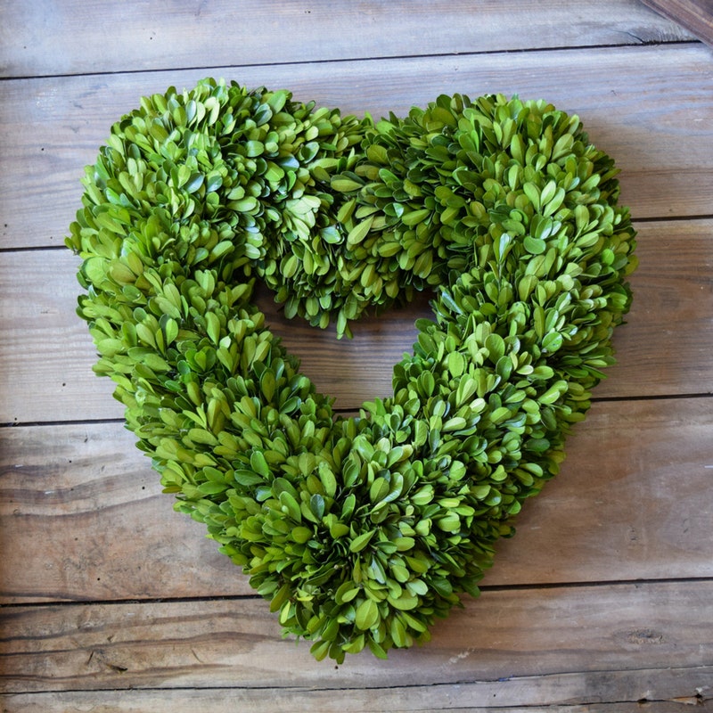 Heart Wreath - Etsy