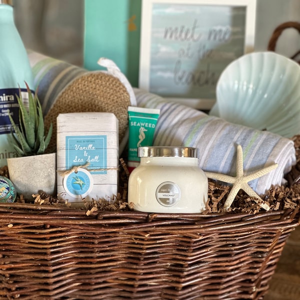 Beach Themed Gift Basket - Etsy