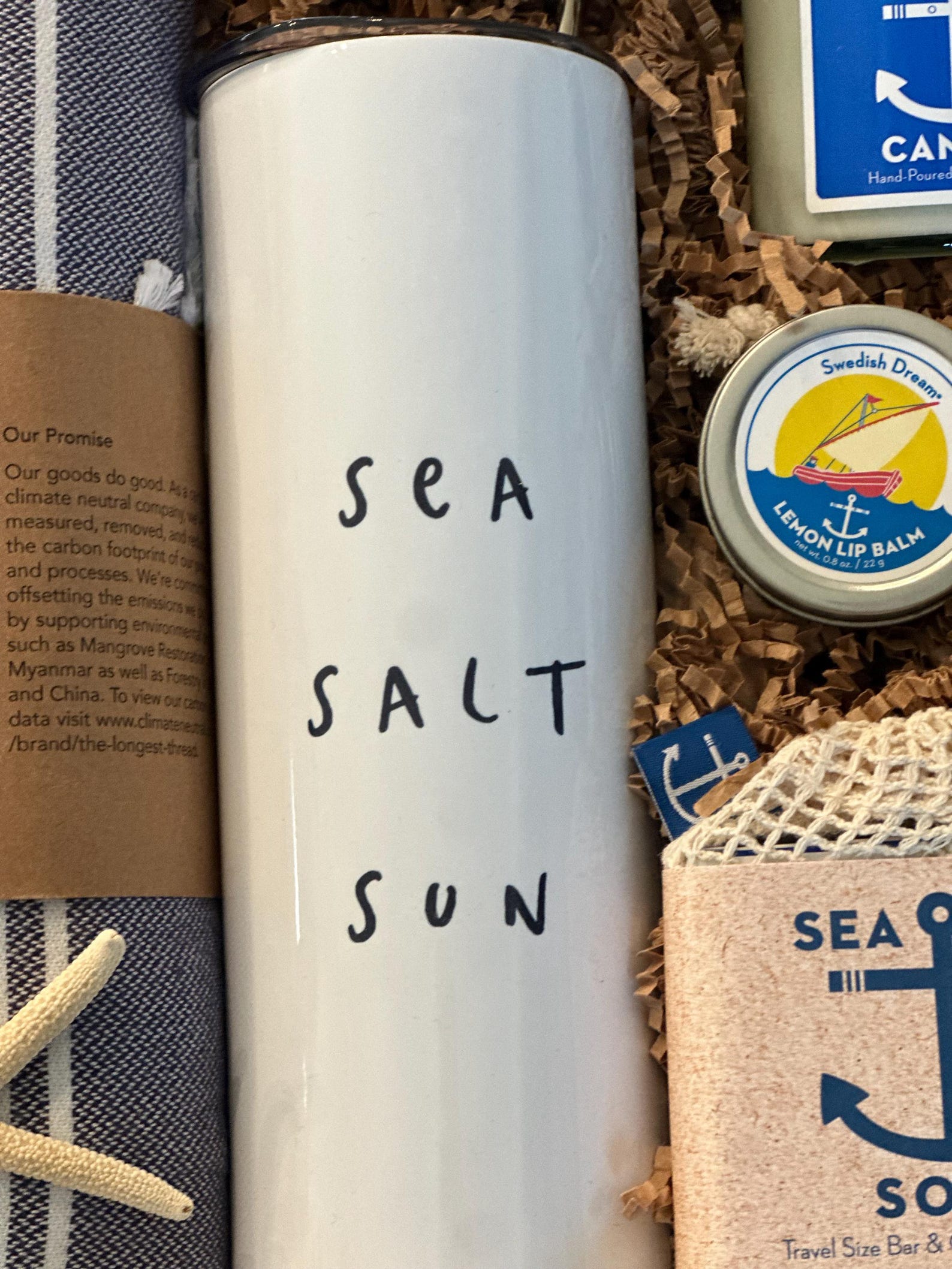 Seaside Serenity Gift Box, Beach Themed Gift Box, Coastal, Gift Basket ...