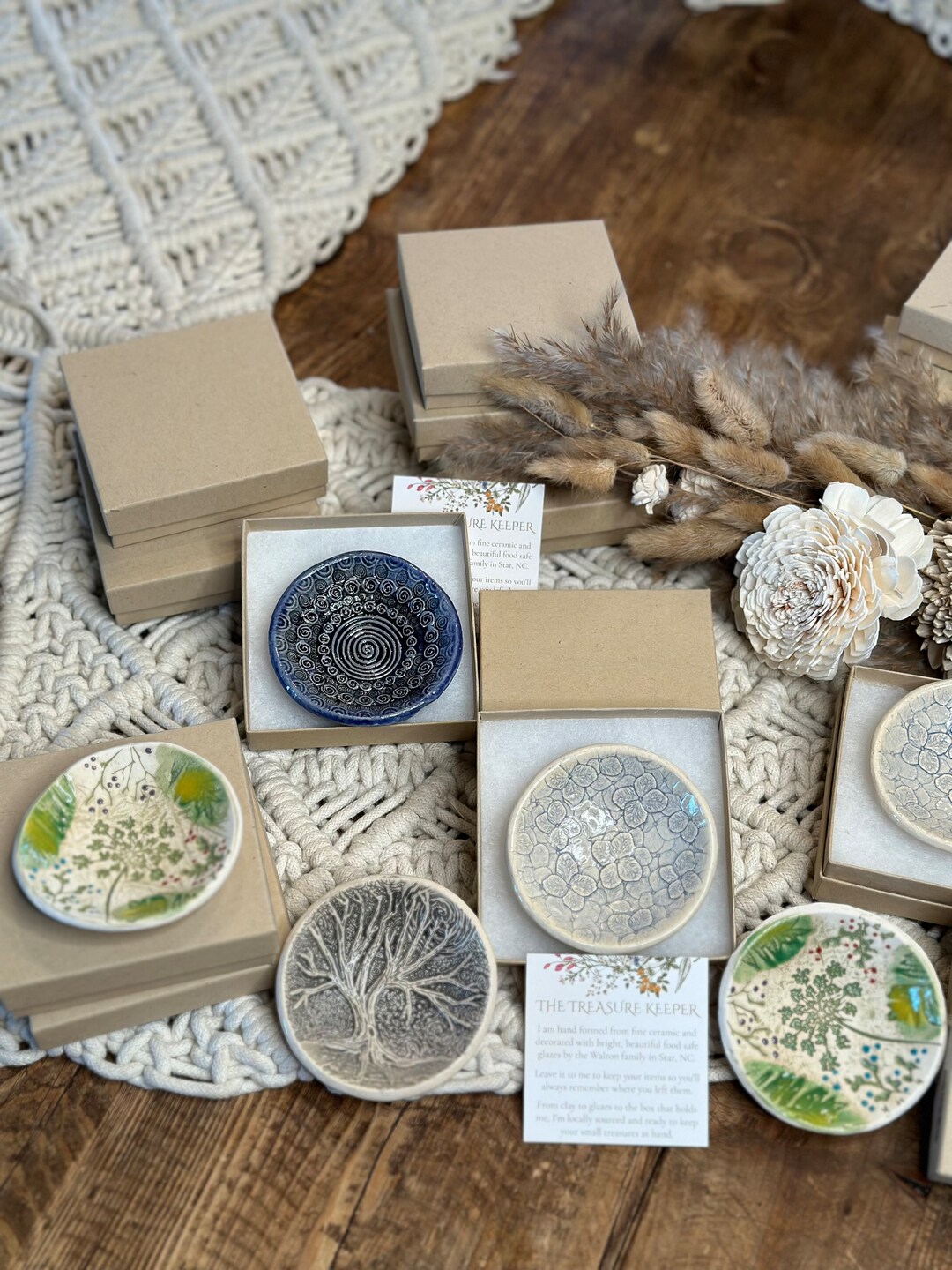 Pottery/handmade Trinket Dish/ring Dish/incense Dish/secret Santa Gift ...