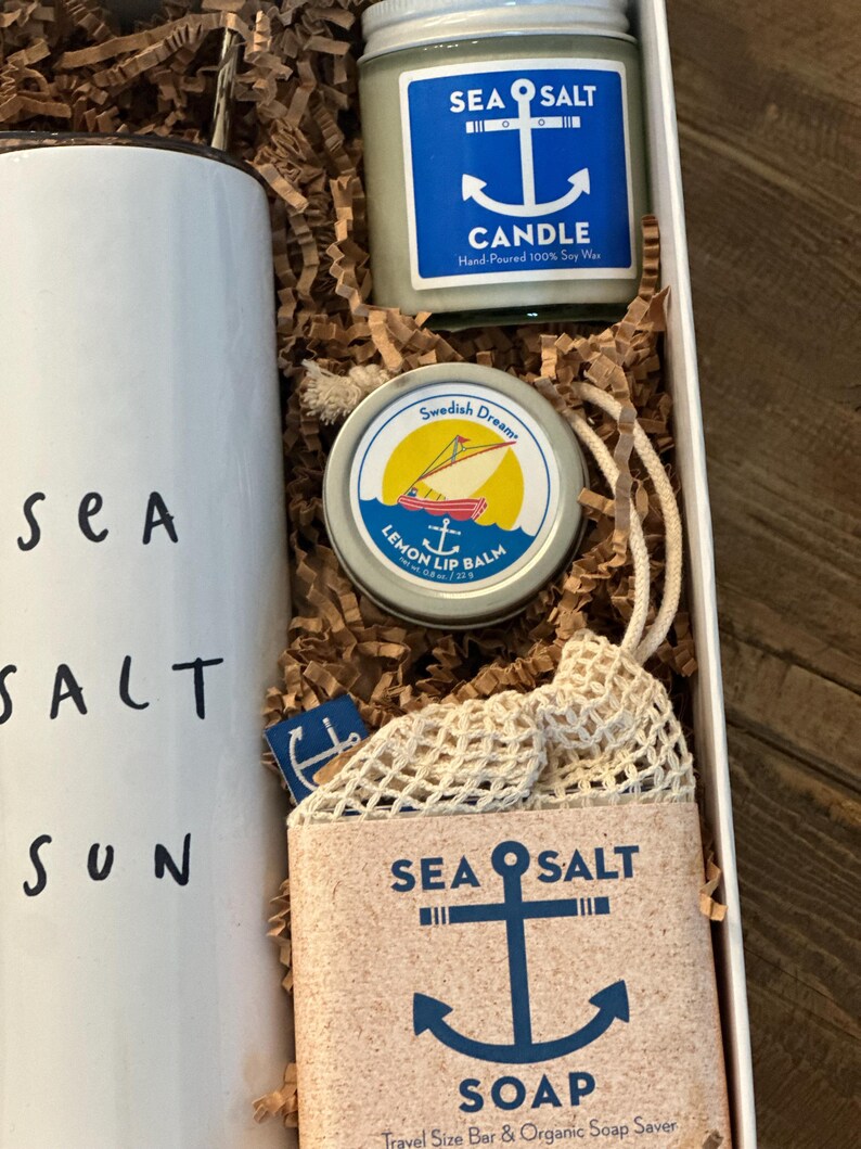 Seaside Serenity Gift Box, Beach Themed Gift Box, Coastal, Gift Basket ...