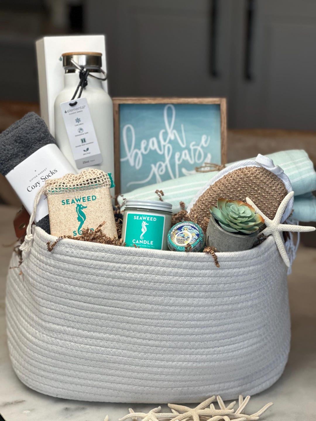 Beach/gift Baskets/beach Lover Gift/gifts/coastal Themed Gifts/beach ...