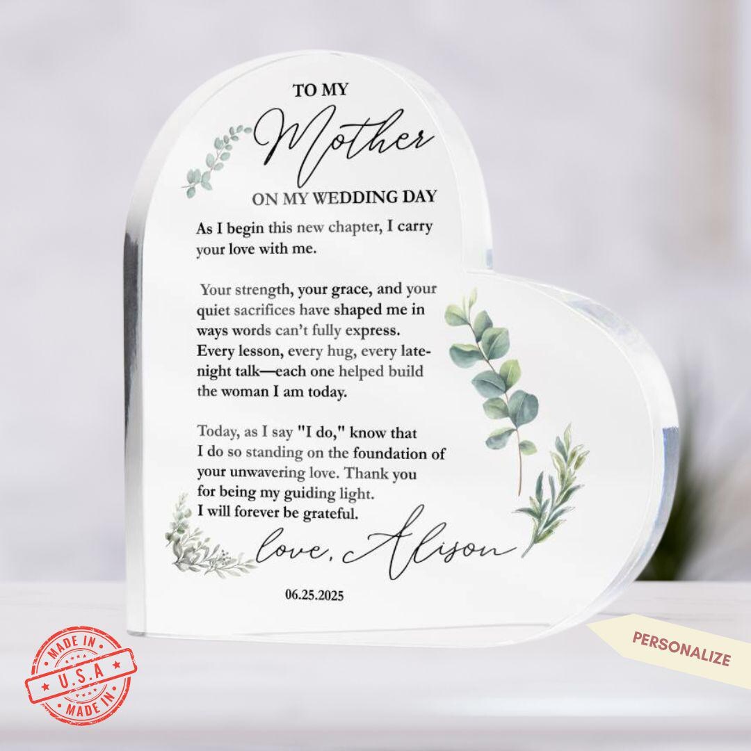 Personalized Mother of the Bride Gift From Daughter, Mother Daughter ...