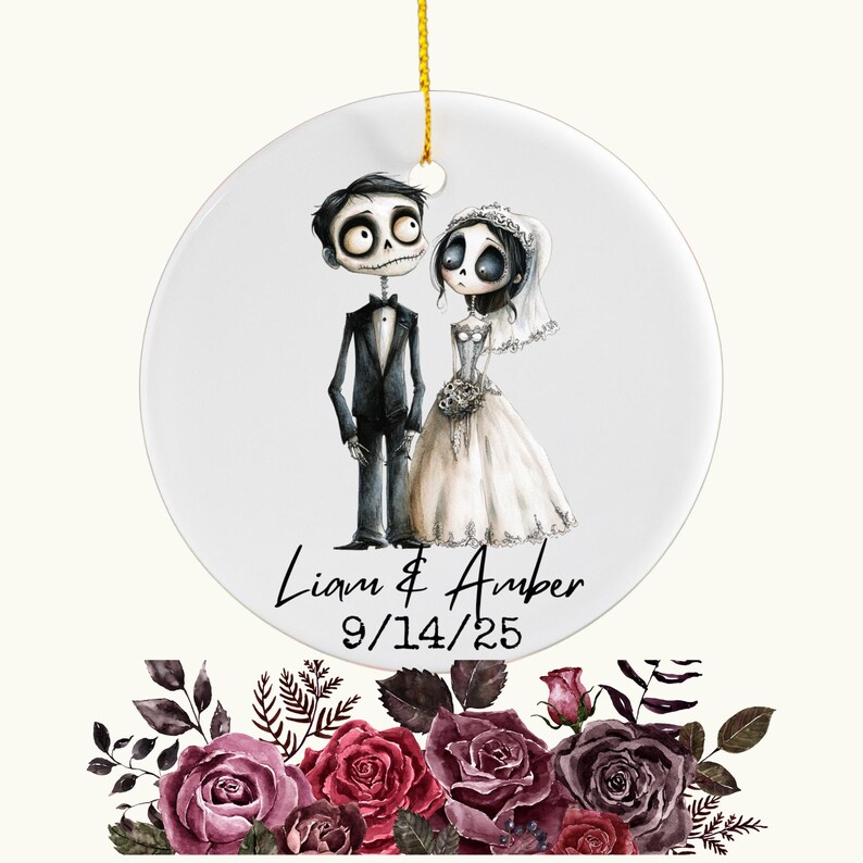 Personalized Gothic Bride and Groom Wedding Gift,funny Custom Goth ...