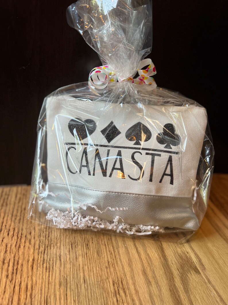 Personalized Canasta Pouch With Glitter Name - Etsy