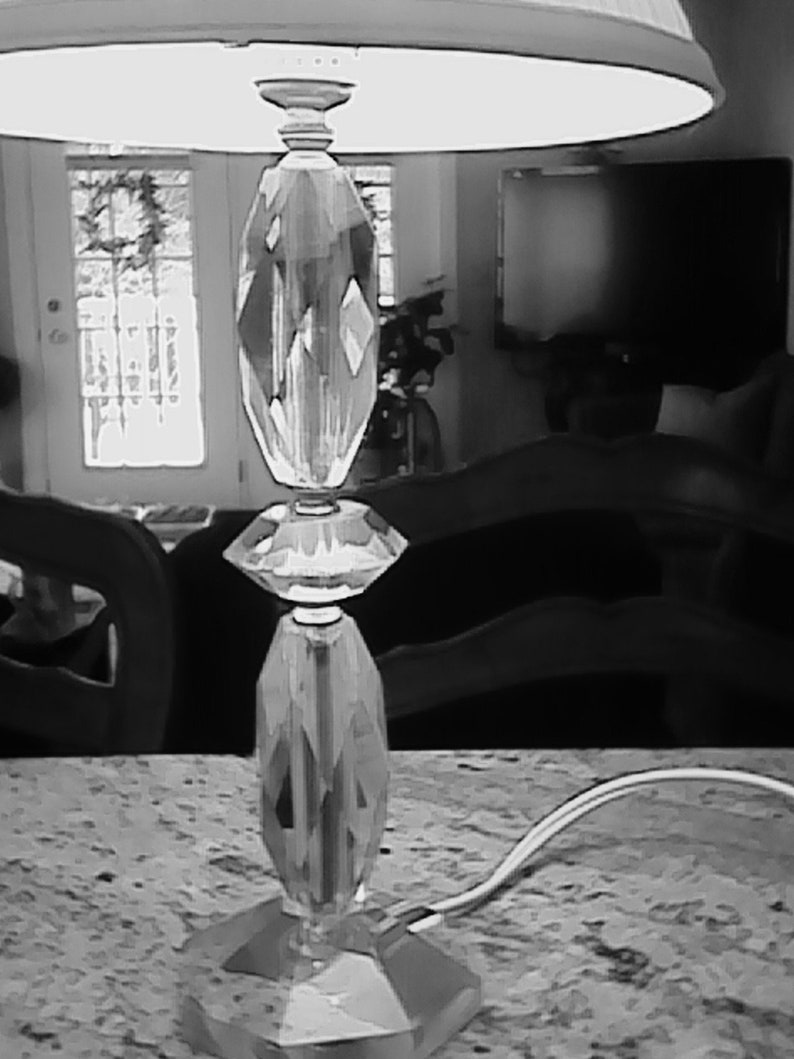 Crystal Look Table Lamps. Vintage at Least 55 Years Old. Set - Etsy