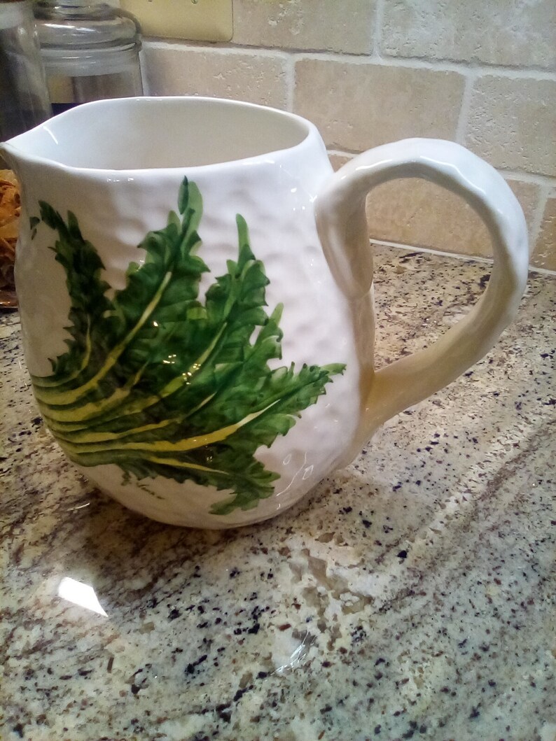 Ceramic Water Pitcher by Ancora Made in Italy Gorgeous - Etsy