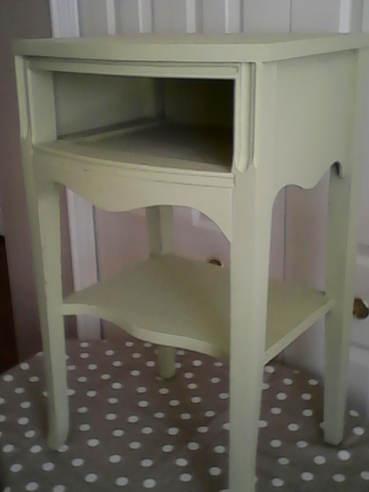 Mesa shabby chic ocasional con 2 estantes abiertos tiza - Etsy España