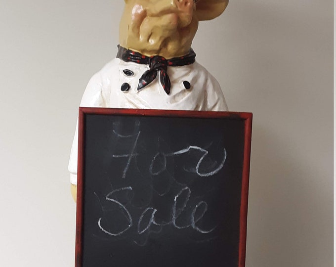 Chef Mr. Pig, With Chalkboard for Dinner Menu - Etsy