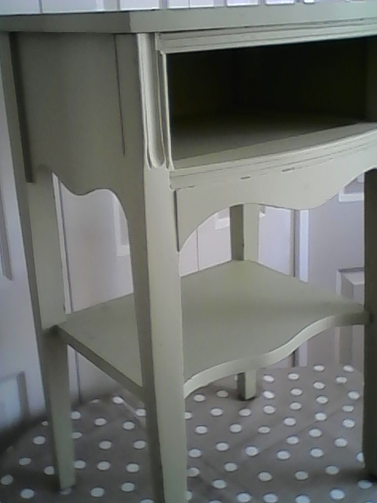 Mesa shabby chic ocasional con 2 estantes abiertos tiza - Etsy España