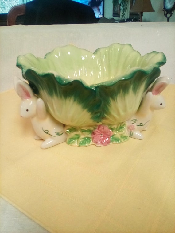Bunny Bowl Ceramic Cottage Core Easter or Spring. | Etsy