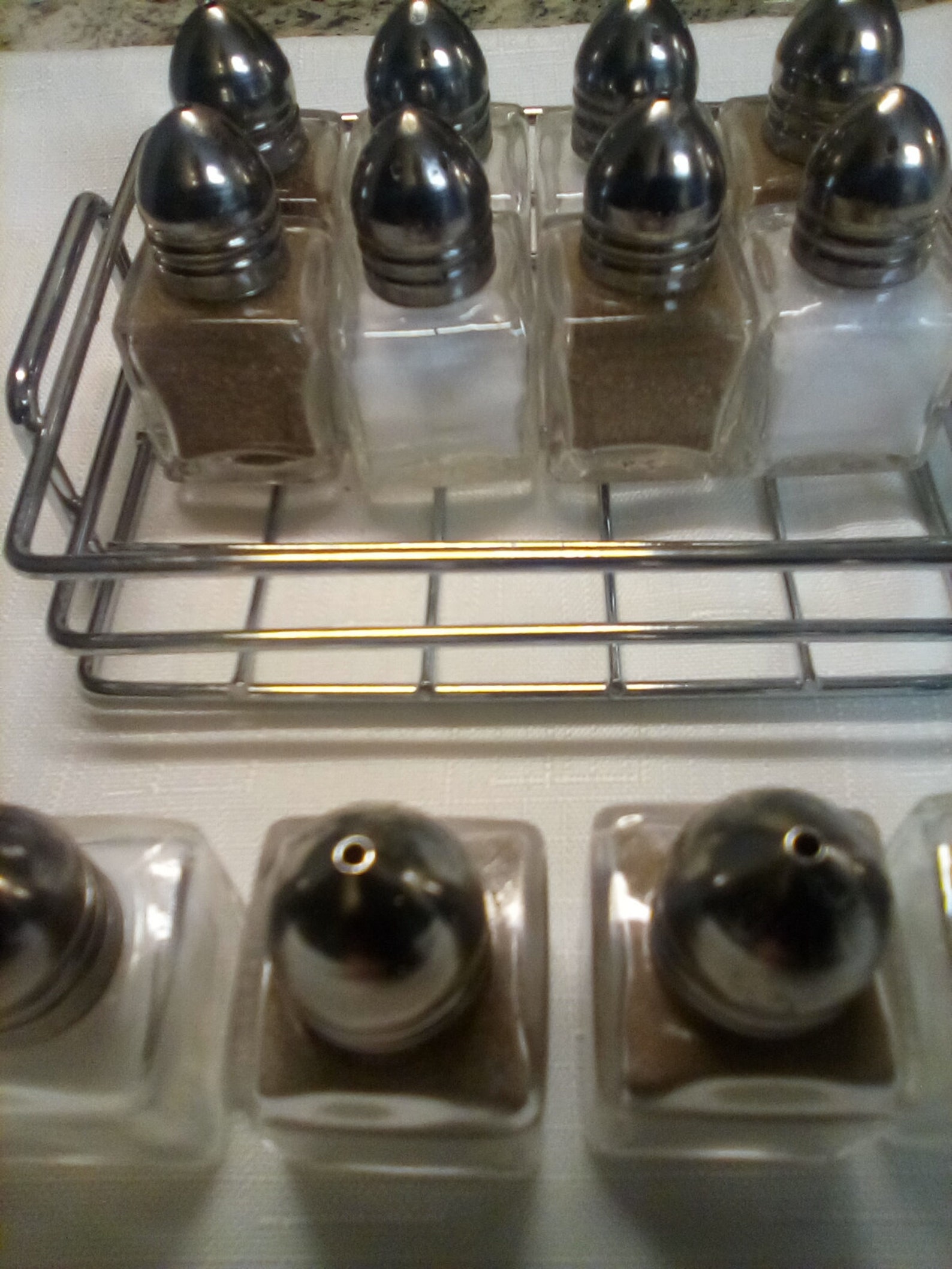 Mini Salt and Pepper Shaker Set of 12 in a Holder - Etsy