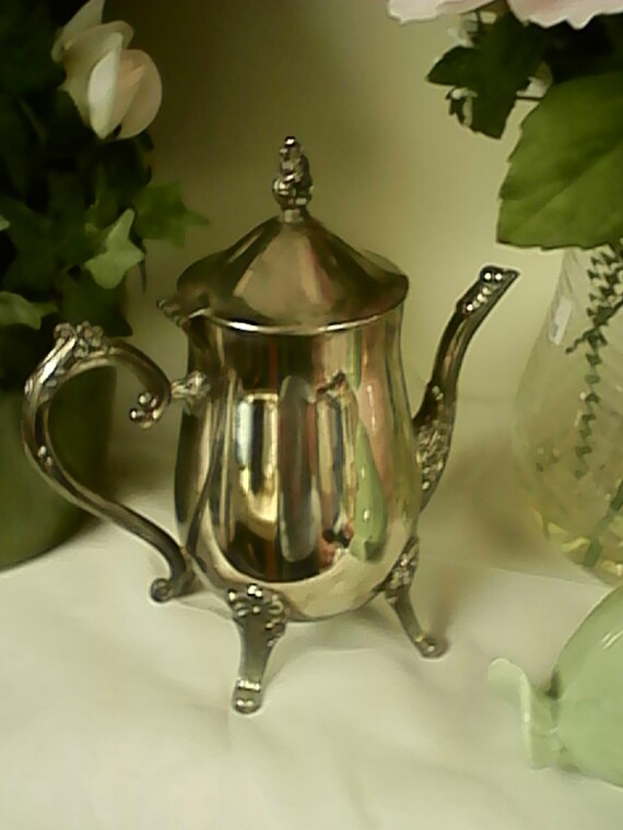 Silver Plate Teapot - Etsy