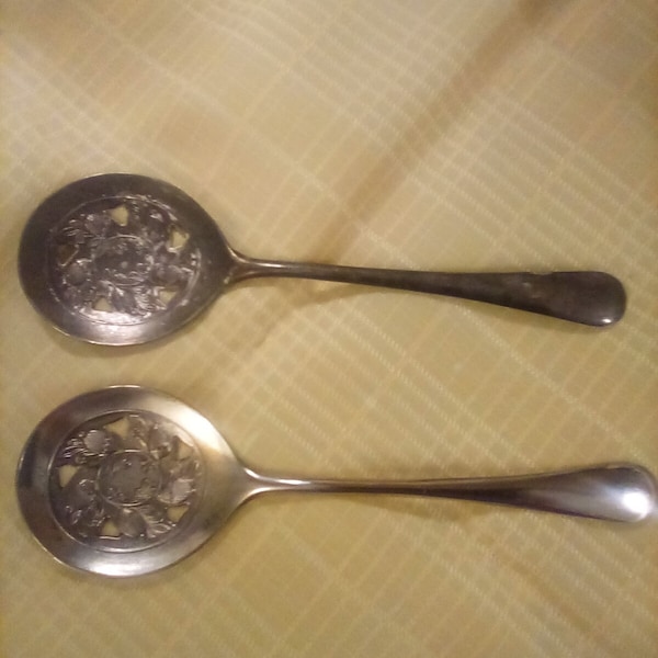 Silver Plate Serving Spoon - Etsy